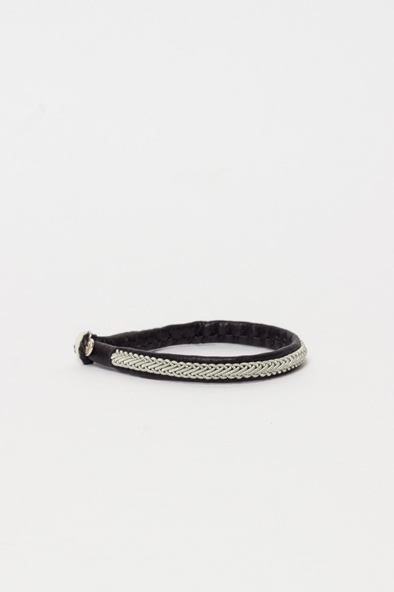 Maria Rudman Black Hide A Bracelet 2 – Envoy of Belfast