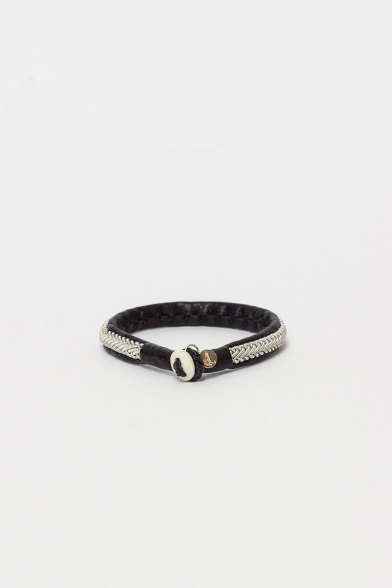Maria Rudman Black Hide A Bracelet 2 – Envoy of Belfast